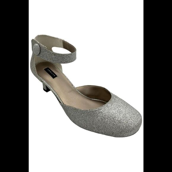 Array | Shoes | Array Womens Charlie Pump Silver Shimmer Medium | Poshmark